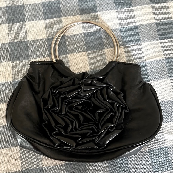 Dress Barn | Bags | Small Black Purse Handles Are Silver In Color Like ...